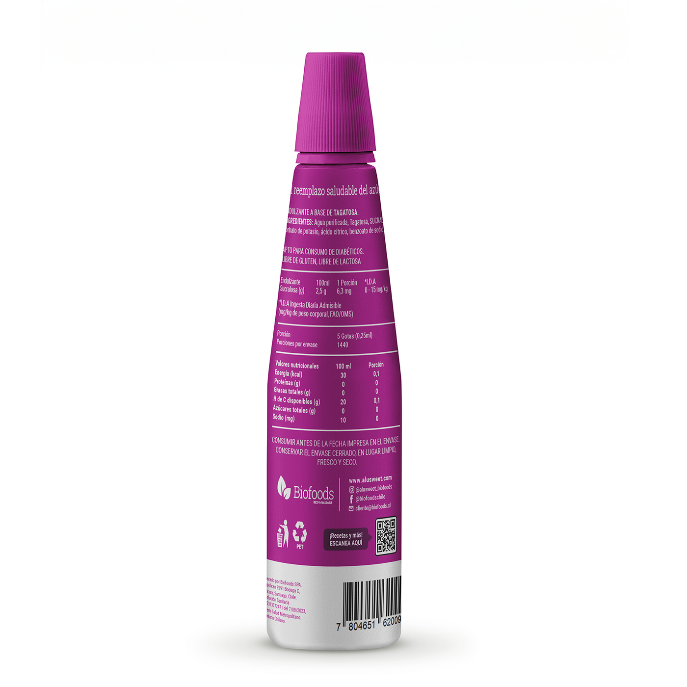 AluSweet Tagatosa Gotas 360 ml — Biofoods SPA